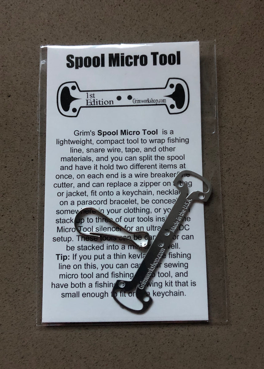GRIM SURVIVAL STRING/WIRE/TAPE SPOOL MICRO TOOL – Bug Out Bag Australia